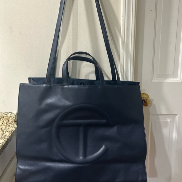 Telfar | Bags | Large Navy Blue Telfar Bag | Poshmark